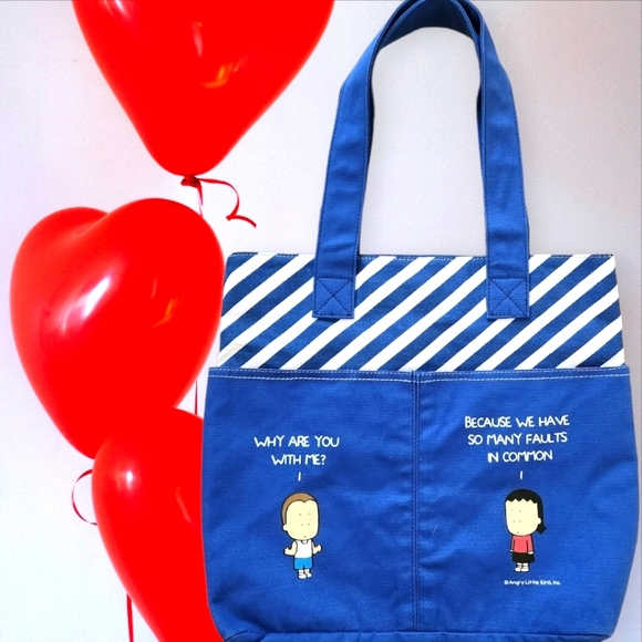 Angry Little Girls | Bags | Angry Little Girls Kawaii Tote Bag | Poshmark